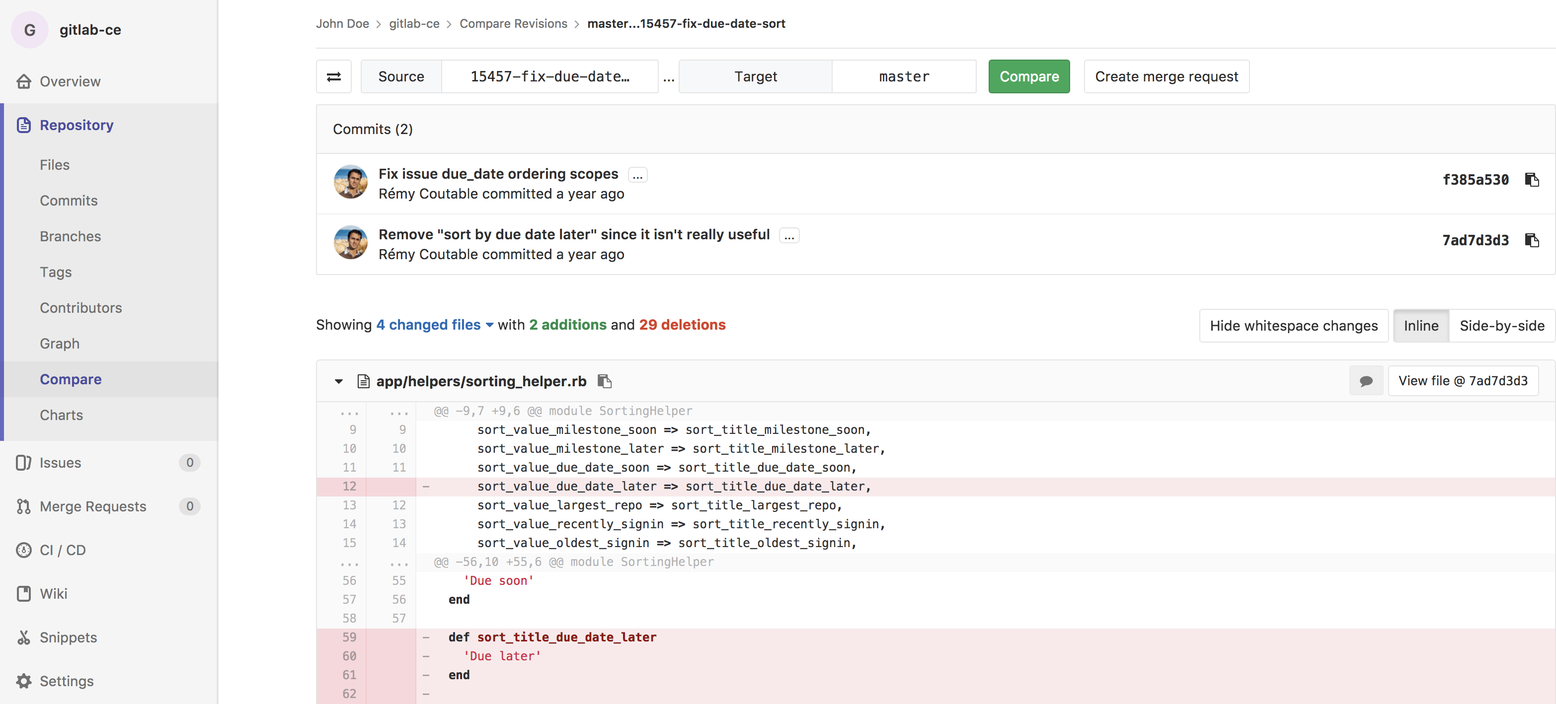Index Repository Project User Help GitLab